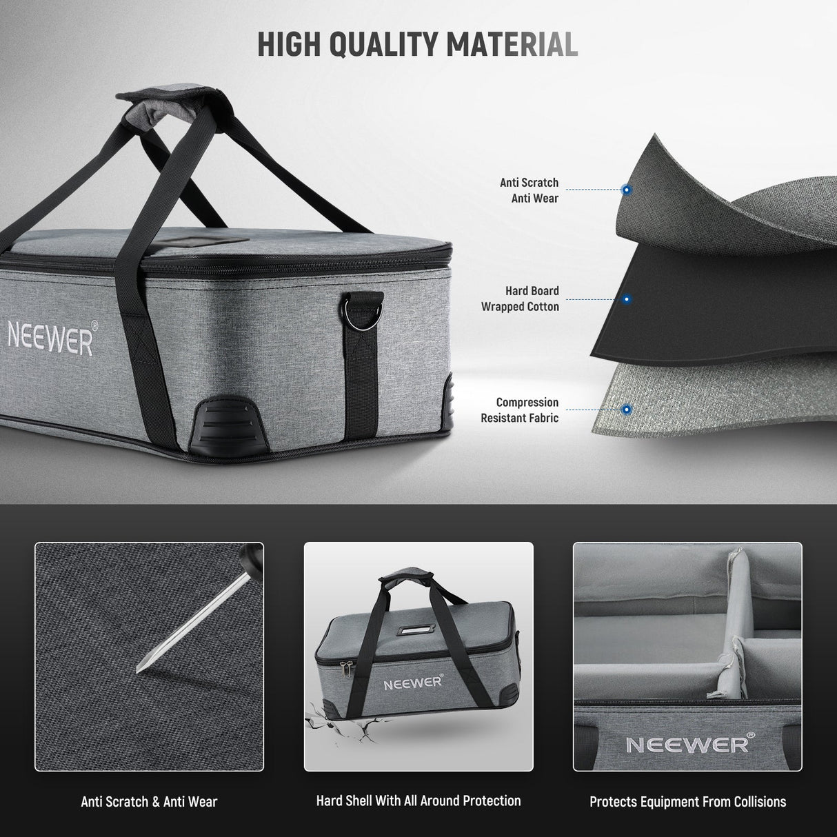 NEEWER PB5 Carrying Bag with Movable Foam Padded – IMPULSE