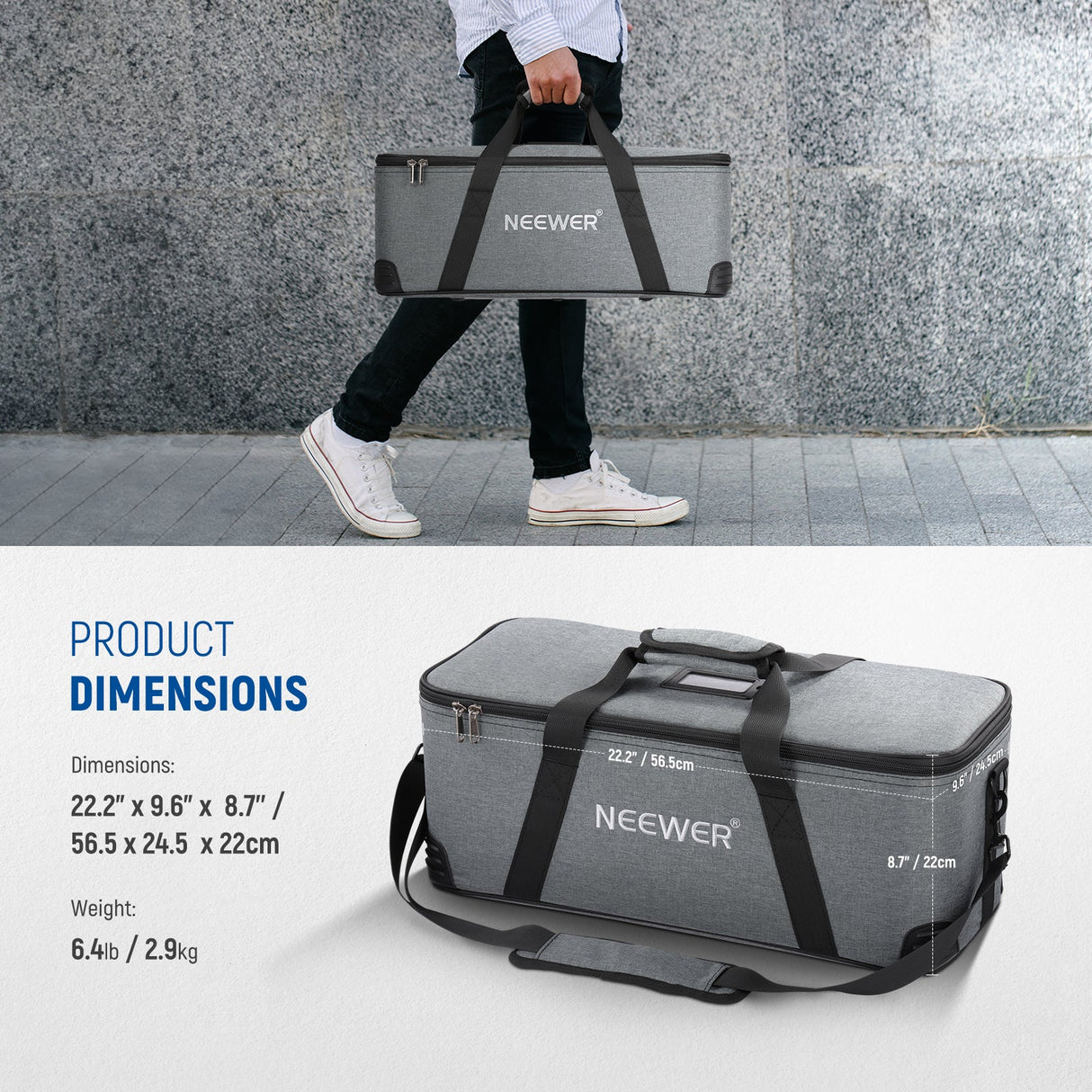 NEEWER PB6 Carrying Bag with Shoulder Strap – IMPULSE