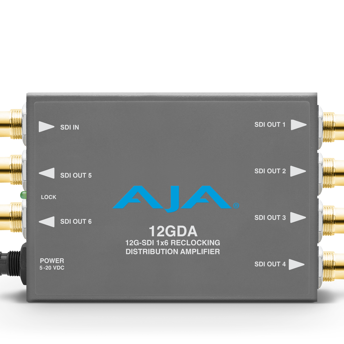 AJA 12GDA 12G-SDI 1x6 Distribution Amplifier – IMPULSE