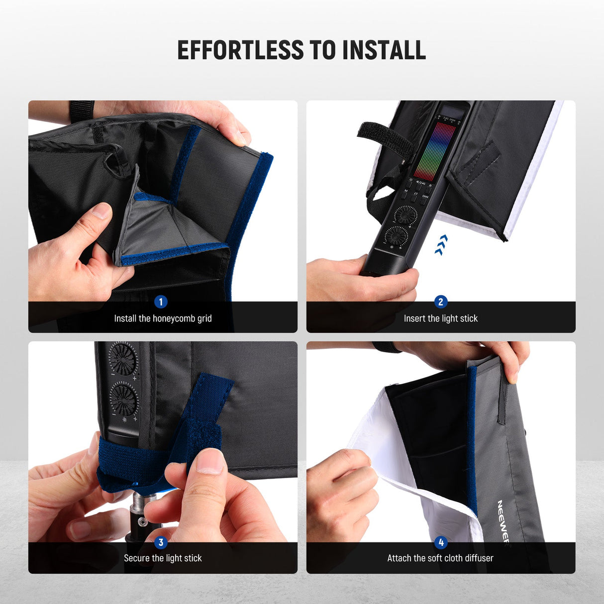 NEEWER Tube Light Grid Softbox Diffuser for TL60 – IMPULSE