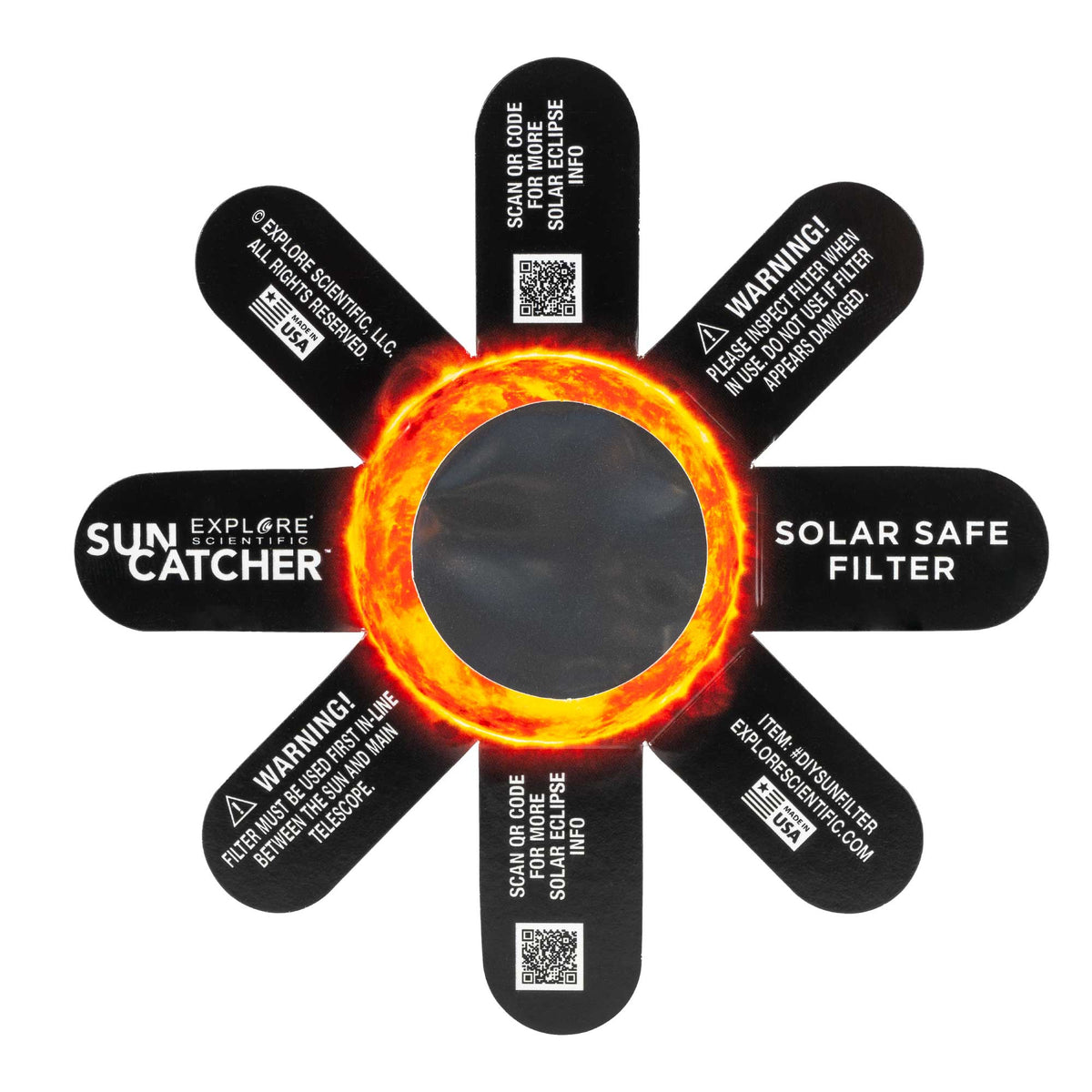 Solar Filter/Sun Shade for Galileoscope Refractor Telescope STEM Kit ...