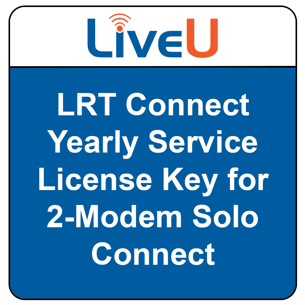 LiveU LRT Connect Yearly Service License Key for 2-Modem Solo Connect ...