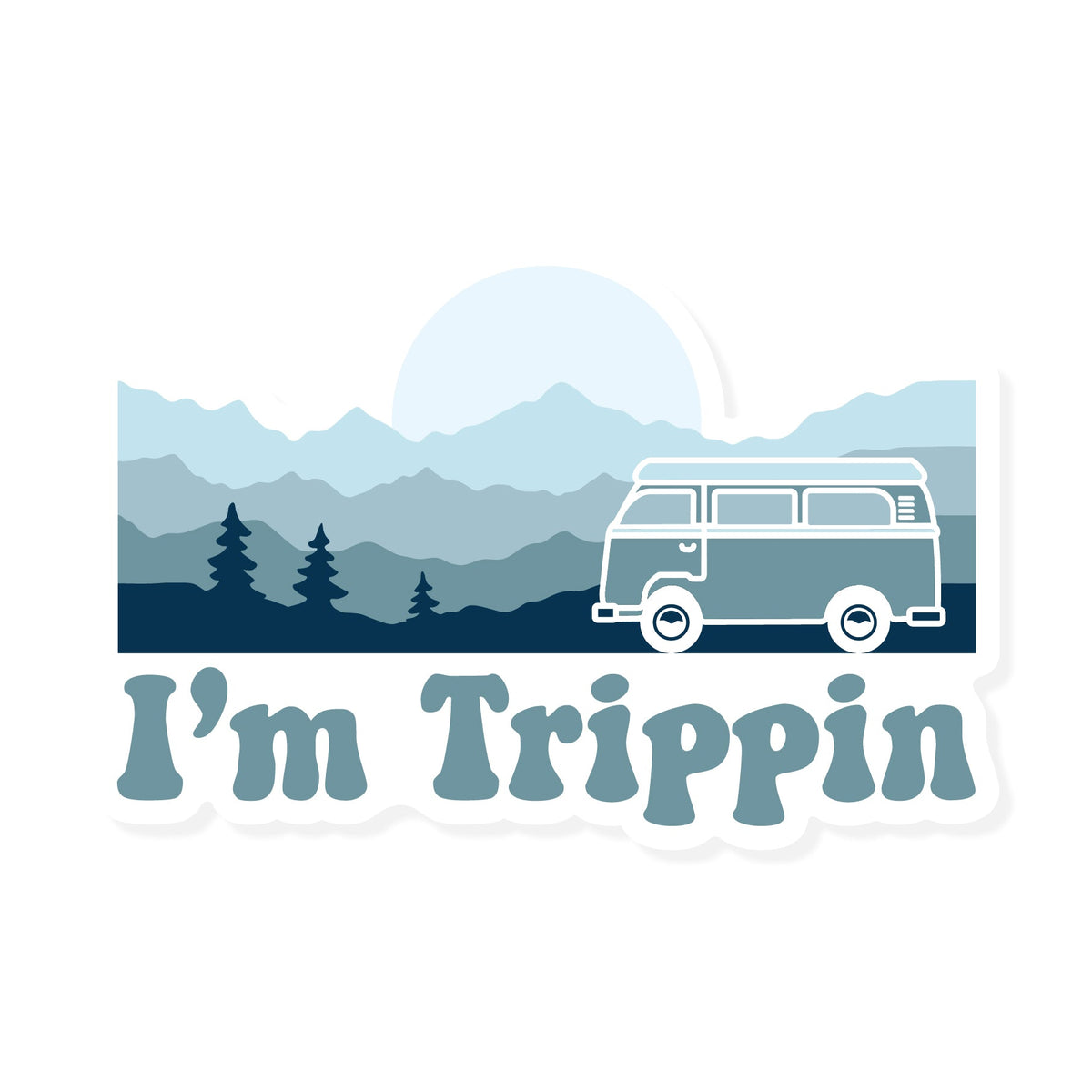 I'm Trippin (Mountain) Sticker – IMPULSE