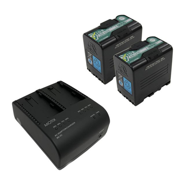 IDX MC-2U50PD Kit with (2) SB-U50 PD Batteries & (1) MC-2U Dual Charger ...
