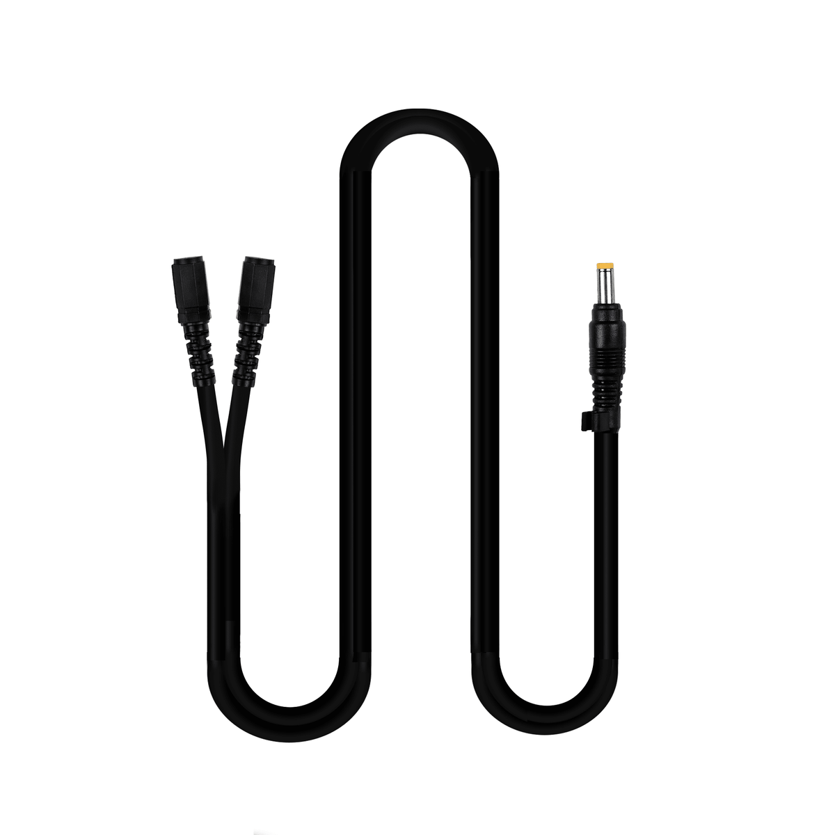 Indipro 2.5mm Male Power Cable to Dual 2.5mm Female Connectors (10", N ...