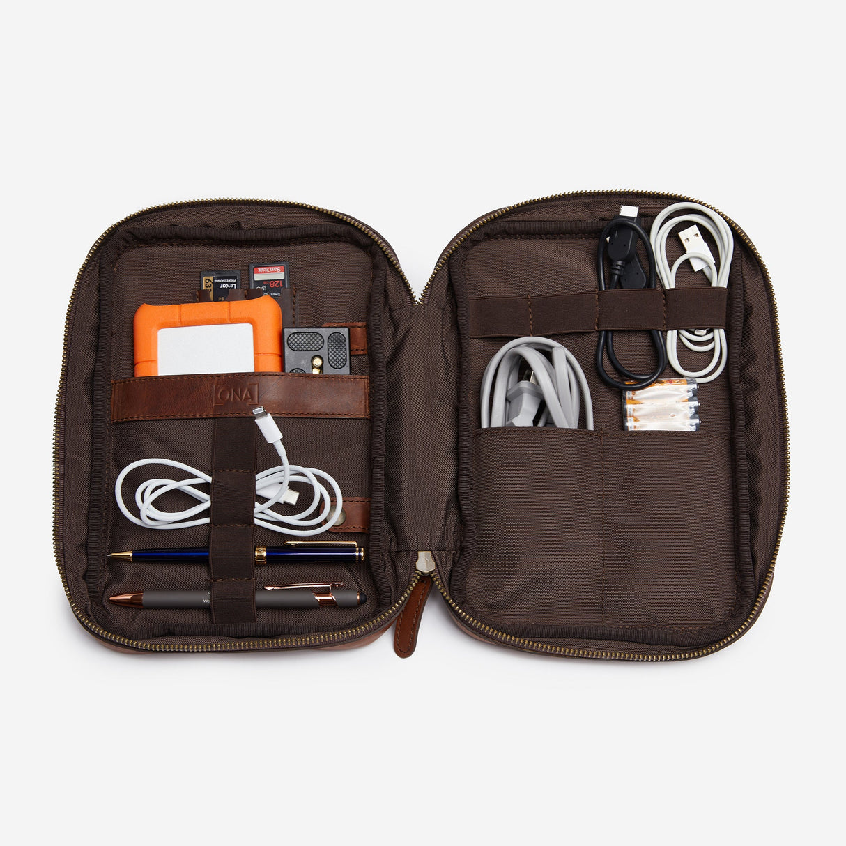 ONA Leather Tech Kit - Antique Cognac – IMPULSE
