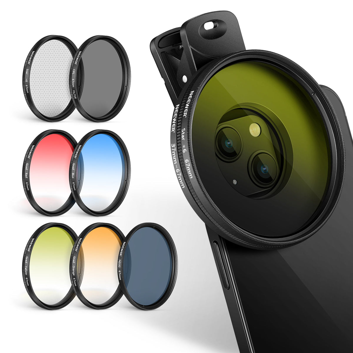 NEEWER Clip On Filters Kit for Phone & Camera – IMPULSE