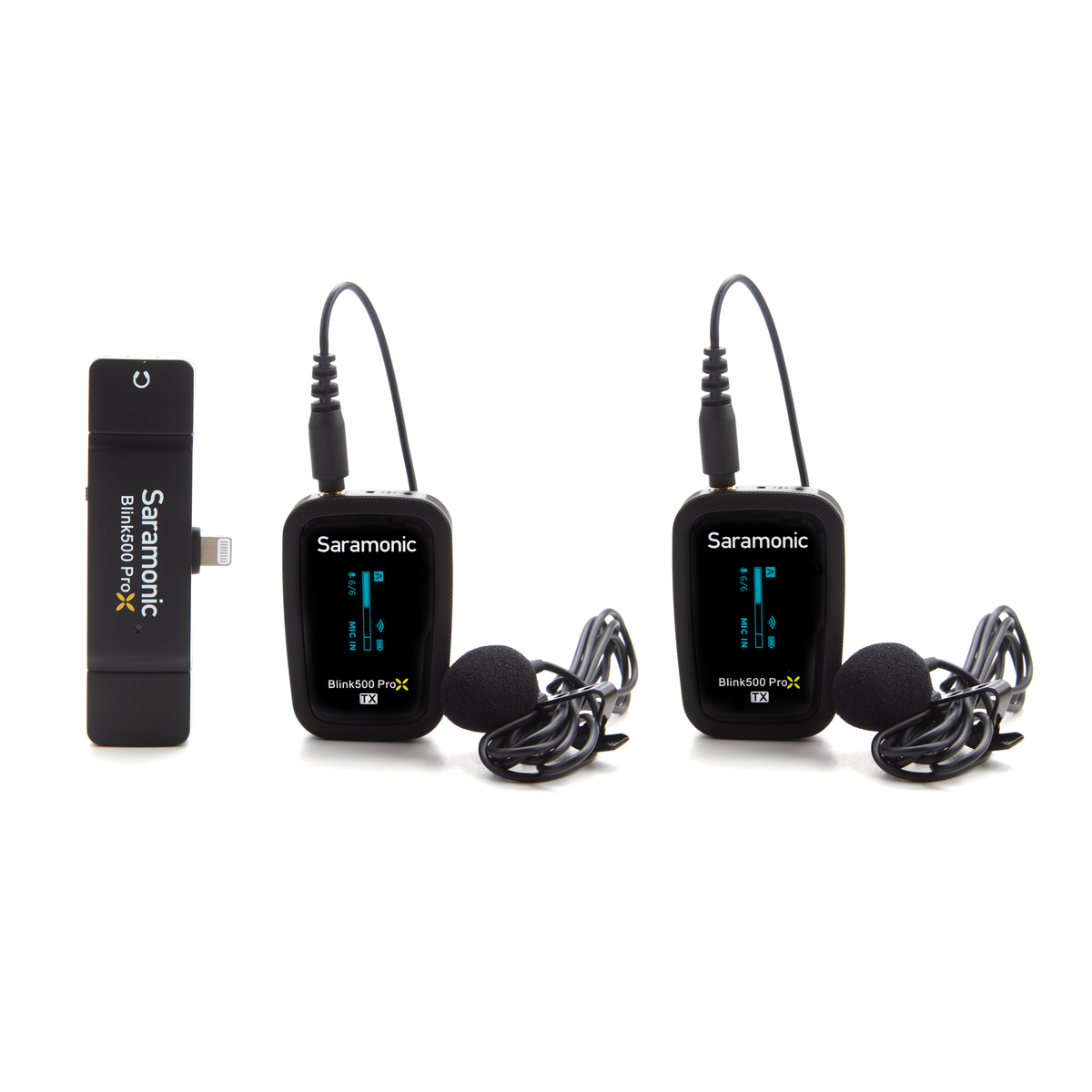 Blink 500 ProX B4 2-Person Wireless Mic System with Lavaliers & Lightn ...
